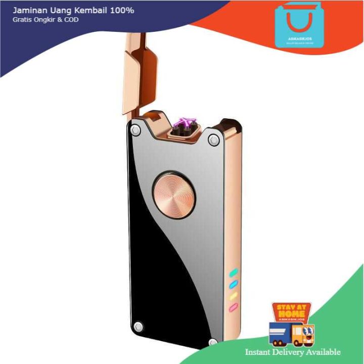 PERSONALTREND Korek Api Elektrik Pulse Plasma Double Arc Lighter WD873 | Lazada Indonesia