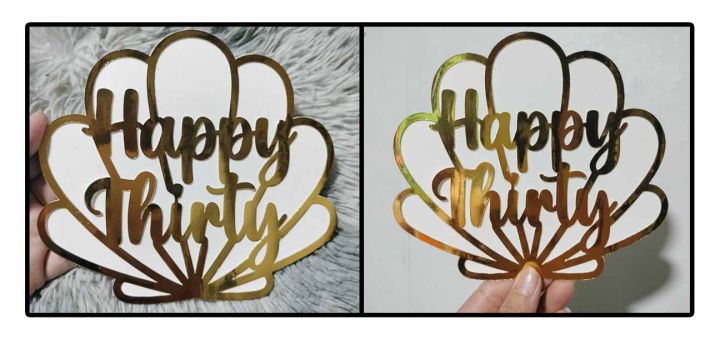 Customized 2 layer cake topper | Glittered 250gsm Cardstock | Lazada PH
