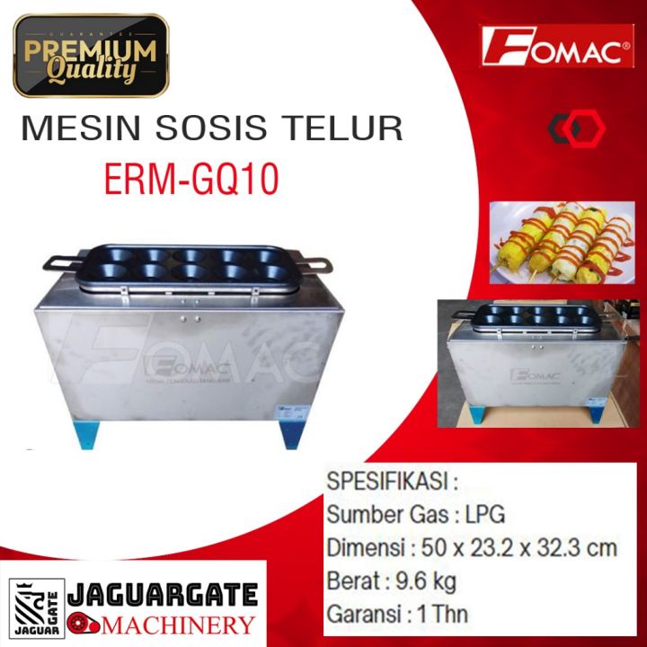 FOMAC Mesin Sosis Telur Gulung ERM-GQ10 Sostel Maker 10 Lubang Gas | Lazada Indonesia