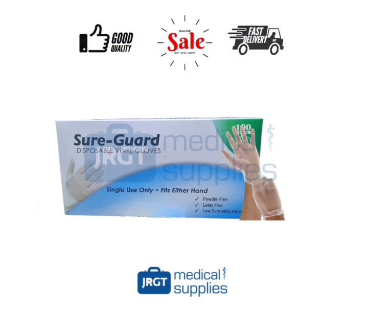 Sure-Guard Vinyl Powder Free Disposable / Examination / Surgical Gloves ...