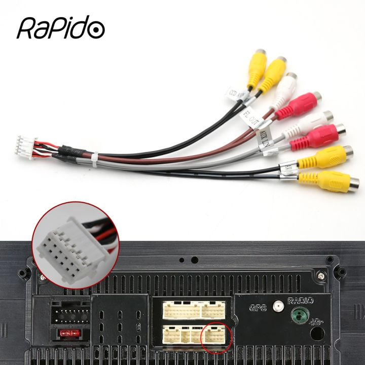 [Quick Delivery]♚☃ Universal DIY 12 Pin RCA Audio Video Wire Harness ...