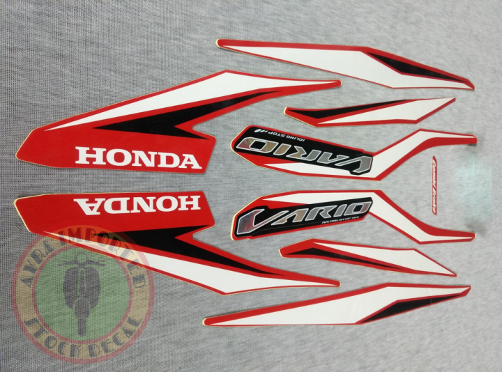 HONDA CLICK V2 18 RED Stock Decal/Sticker (VARIO VERSION) | Lazada PH