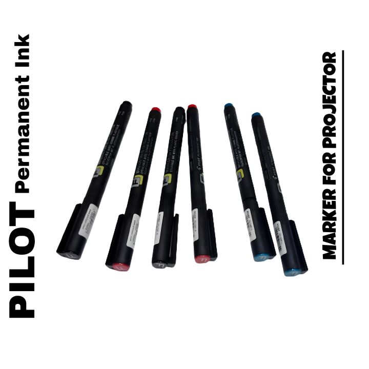 PILOT Permanent Ink Marker For Projector (Erasable Ink with Plastic ...