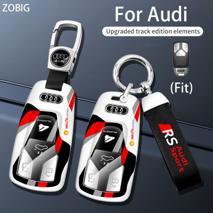 ZOBIG Racing Style ABS Key Fob Cover for Audi Car Key Case Shell with ...