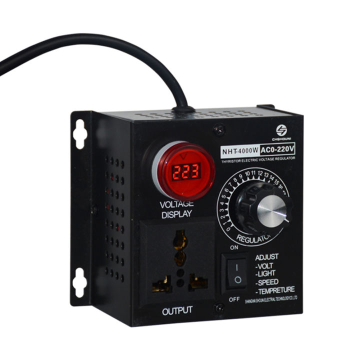 AC 220V 4000W Voltage Regulator Compact Variable Voltage Controller ... AC 220V 4000W Voltage Regulator Compact Variable Voltage Controller ...