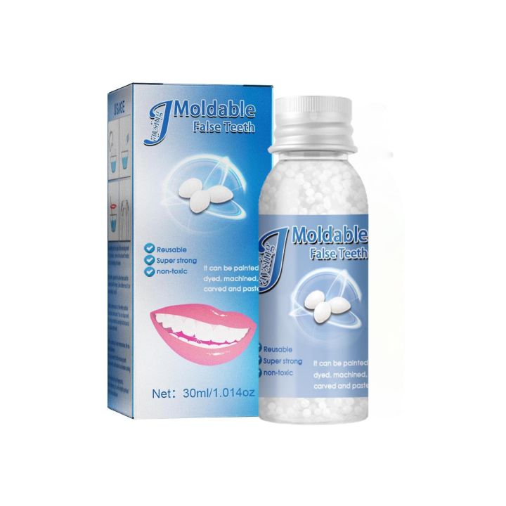 "GLAMOUR SHOP" Moldable False Teeth, Tooth Filling Repair Kit Temporary ...