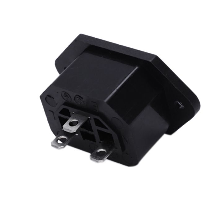 Ac 250v 10a Iec 320 C13 Panel Mount Plug Connector Socket Black Lazada Ph
