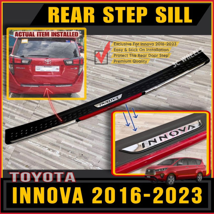 TOYOTA INNOVA 2016-2023 REAR STEP SILL WITH REFLECTOR | Lazada PH