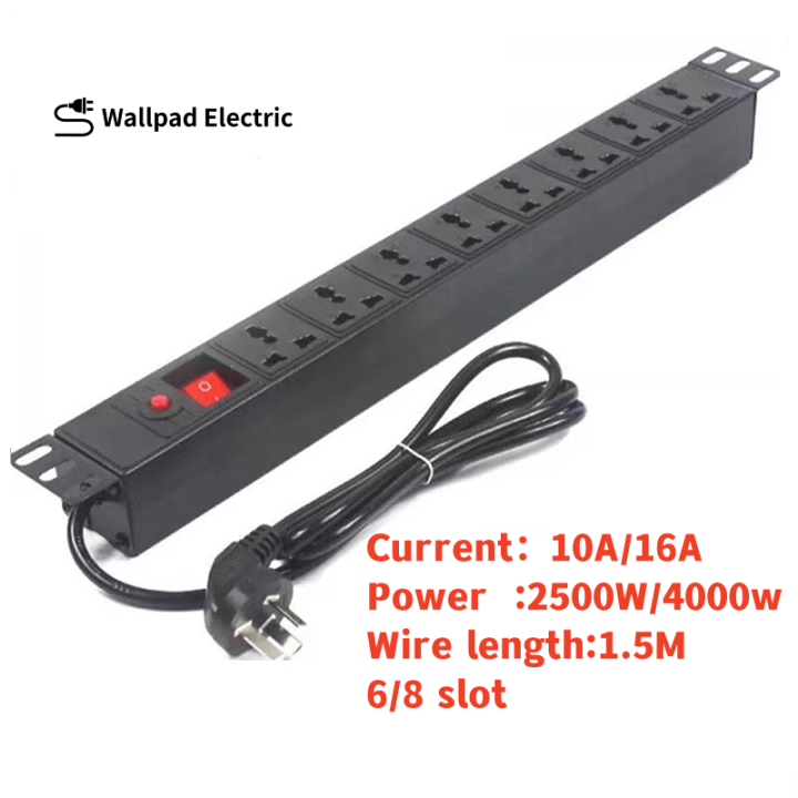 8 Slots Universal PDU Power Distribution Unit (PDU) Power Strip Unit ...