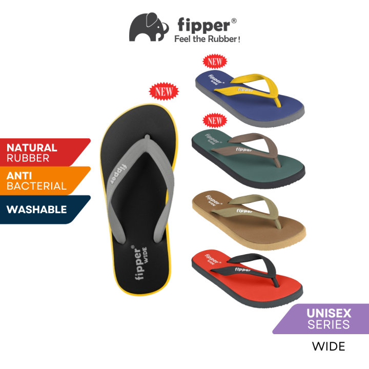 Fipper Natural Rubber Slipper Wide Series | Lazada Singapore