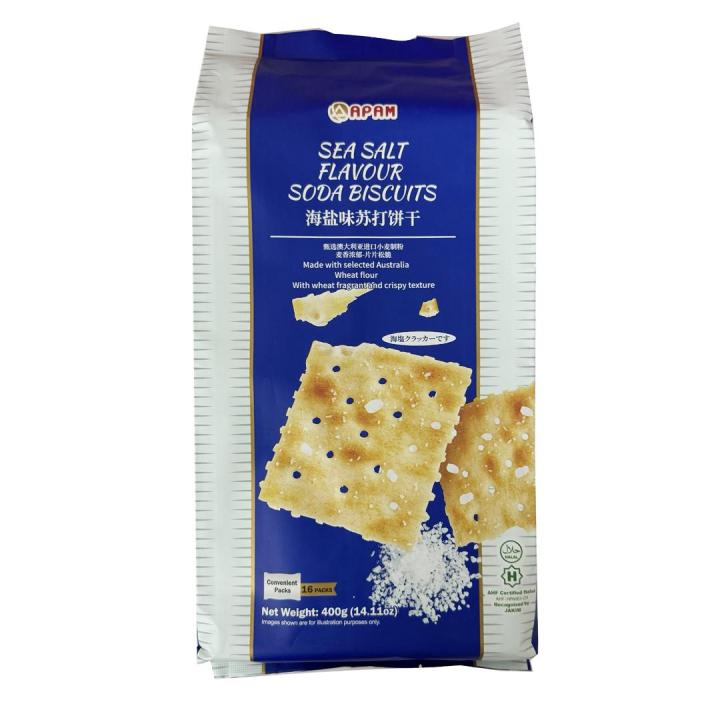 Apam Sea Salt Flavour Soda Biscuits 海盐味苏打饼干 400g | Lazada