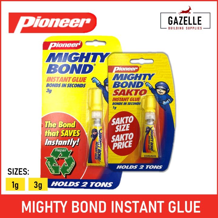 Pioneer Mighty Bond Instant Glue 3g / 1g | Lazada PH