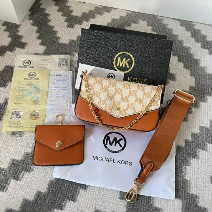 [COD]M1209 MK SLINGBAG MULTIPOCKET FREE Christmas Gift | Lazada.co.th