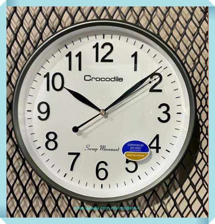 NEW & ORIGINAL CROCODILE Wall Clock CW802 Jam Dinding JAPAN Quartz ...
