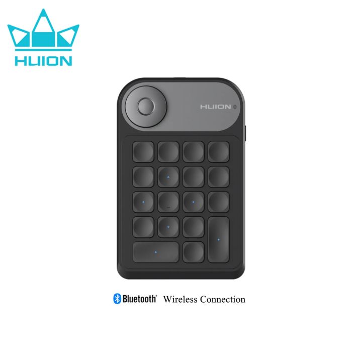 HUION Keydial Mini Wireless Keyboard K20 Bluetooth 5.0 Connectivity for ...
