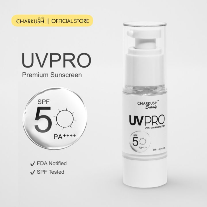 Charkush Beauty UVPRO PREMIUM SUNSCREEN SPF50 | 30ml | Lazada PH