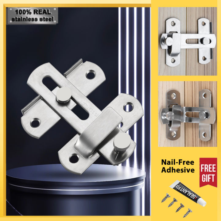 Outward Swinging Door Security Lock Right Angle Barn Door Lock ...