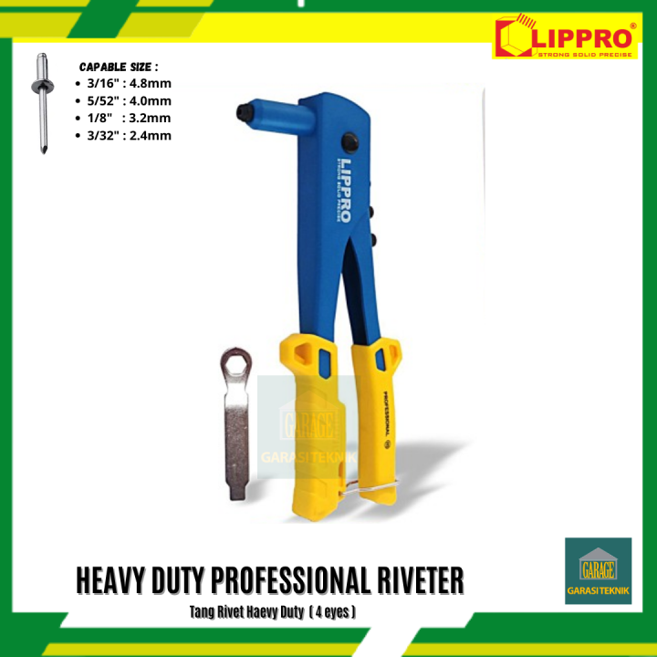 LIPPRO 5808-03 Tang Rivet HEAVY DUTY Hand Rivetter Rifet Ripet Riveter ...