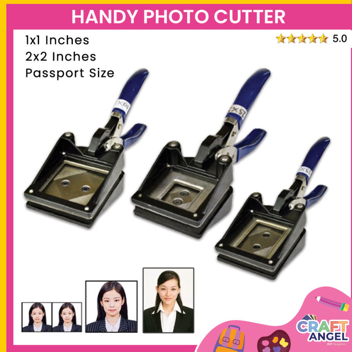 Officom Handy Photo Cutter Accurate Clean Cut Handheld Puncher for 1x1 ...