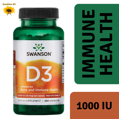 Swanson D3 1,000 IU (25 mcg per capsule) 250 Capsules | Lazada PH
