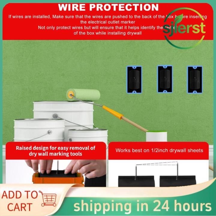 sjlerst Drywall Plug Marker Wire Protection 5 Pieces Compact Drywall ...