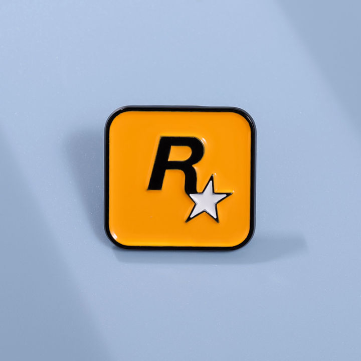 R Star Enamel Brooch GTA and RDR2 Game Collection Metal Badge | Lazada PH