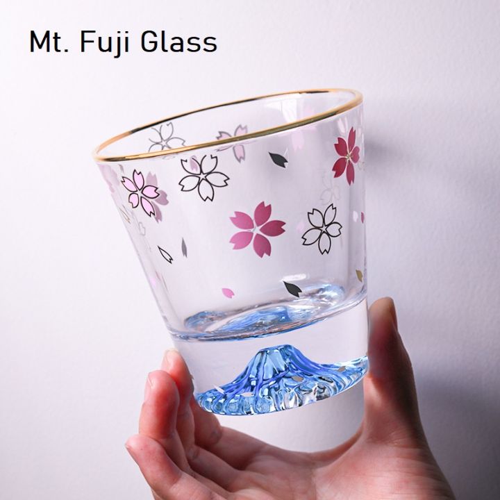 Japanese Style Creative Sakura Mount Fuji Glass Mt Fuji Cup | Lazada ...