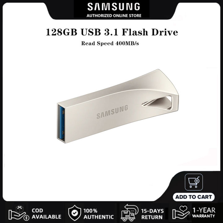 Samsung 128GB USB 3.1 FLASH DRIVE (BAR PLUS)-Read Speed 400MB/s | Lazada PH