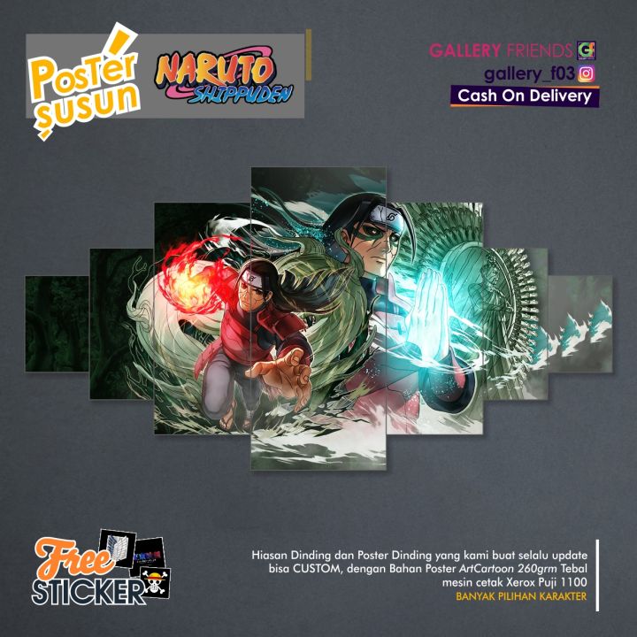 [SUSUN] Paket Poster Susun Lengkap Hiasan dinding Anime Naruto ...