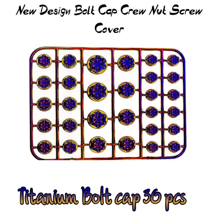 HONDA TMX 125 Titanium Bolt Cap Thai Crew Nut [SCREW Cover] Thai Color ...