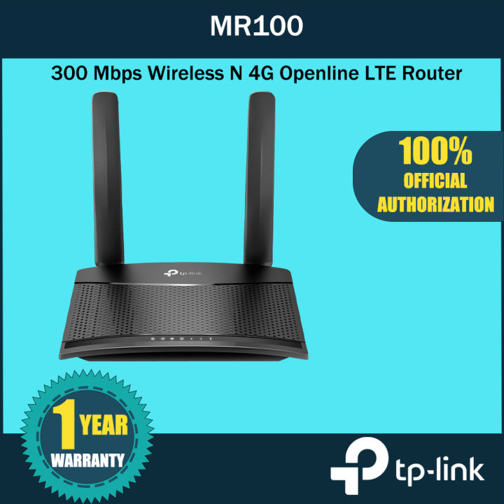 【READY STOCK】TP-Link TL-MR100 Wireless 4G Openline LTE Router | WiFi ...