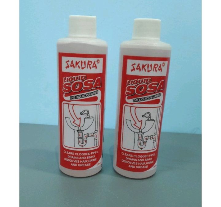 Liquid Sosa tile plumber clogged drain, pipes, sink 250 ml remedy good ...