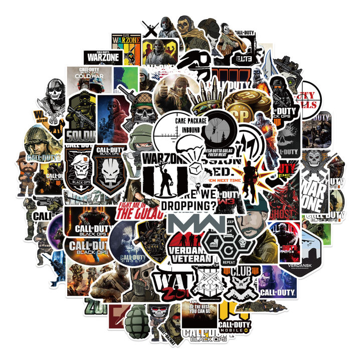 💥พร้อมส่ง💥call of duty sticker สติกเกอร์กันน้ำรูปแบบที่แตกต่างกัน, 50 ...