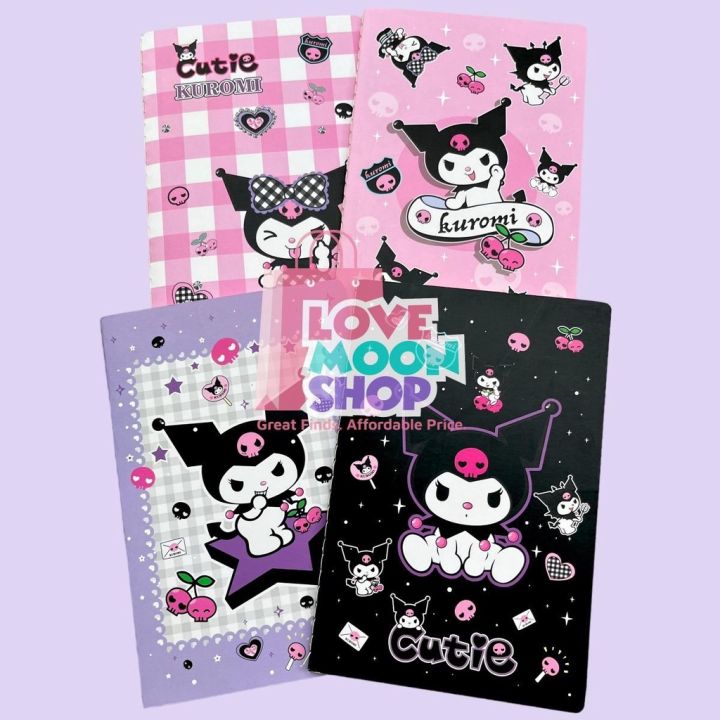 4 pieces Kuromi Thin Notebook (Colored Pages) Sanrio | Lazada PH