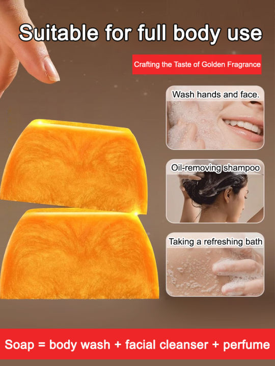 Amino acid handmade scented gold essential oil soap Gentle cleansing ...