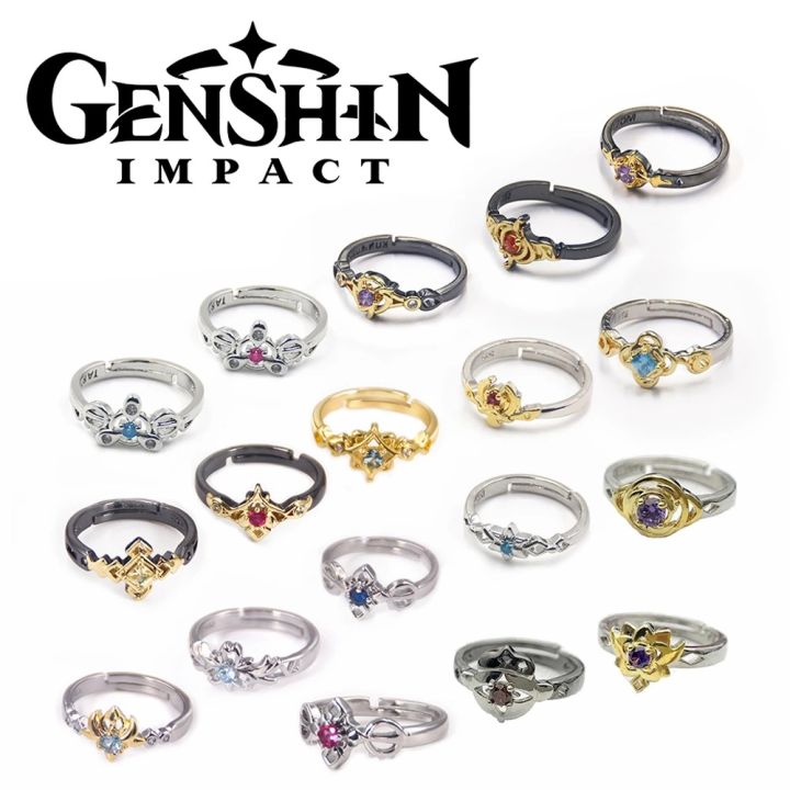 Original Genshin Impact ring The opening can be adjusted It can be worn ...
