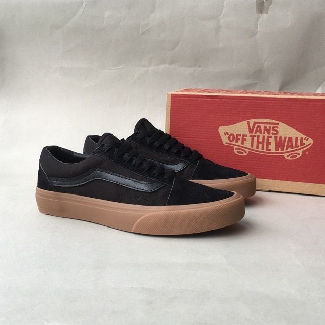 SEPATU VAN S AUTH FULL BLACK HITAM POLOS WHITE PUTIH OLD SKOOL ERA SK8 ...