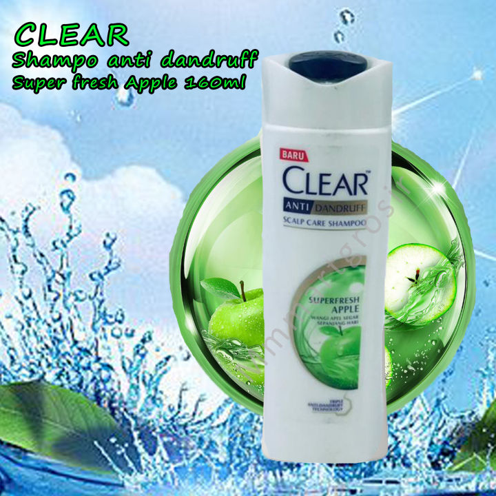 Clear / Shampo anti dandruff / Super fresh Apple / 160ml | Lazada Indonesia