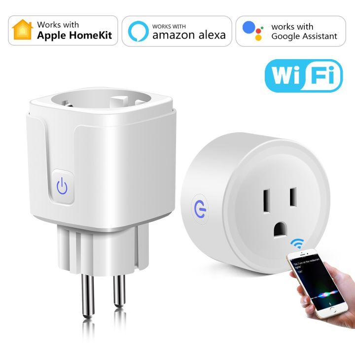 WiFi Smart Plug 16A Switch Socket Power Outlet Support Apple Homekit Siri Echo Home App Remote ...