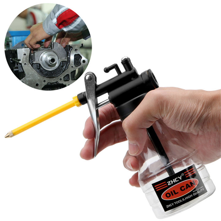 250ML Hand Tools Lubricator Clear Oil Can Oil Pump Cans High Pressure ...