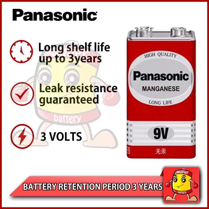 Original Panasonic 9V 6F22ND battery Super Heavy Duty Dry Batteries Non ...