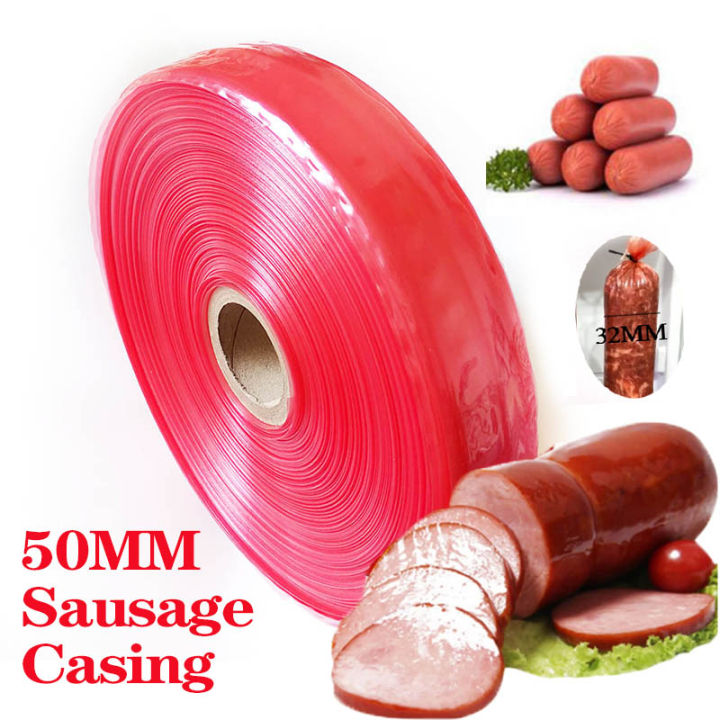 5CMx50M/100M Casings for Sausage Shell Food Grade Hot Dog Plastic ...