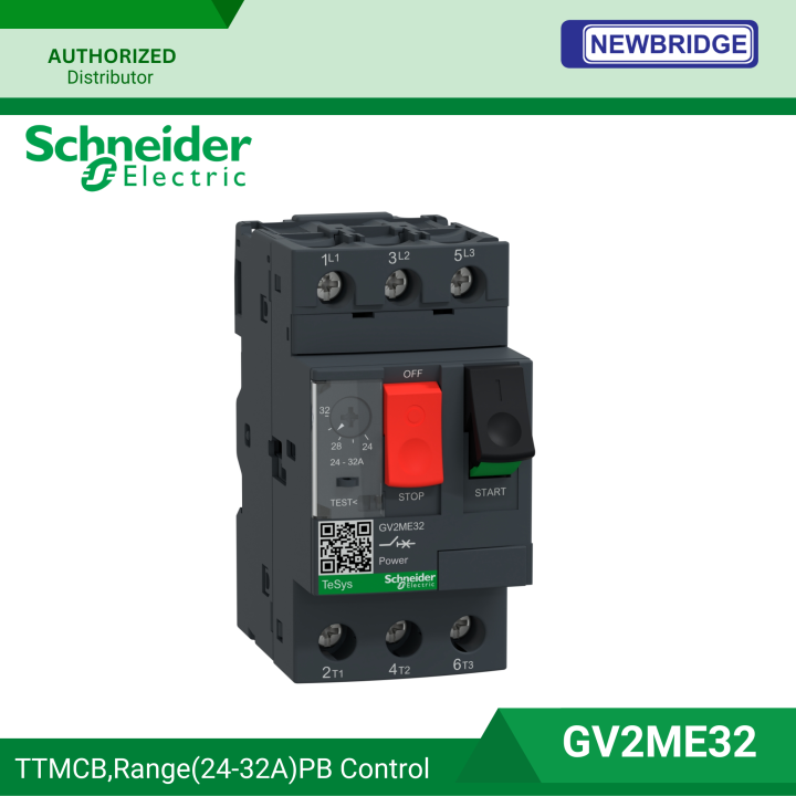 Motor circuit breaker, TeSys GV2, 3P, 24-32 A, thermal magnetic, screw ...