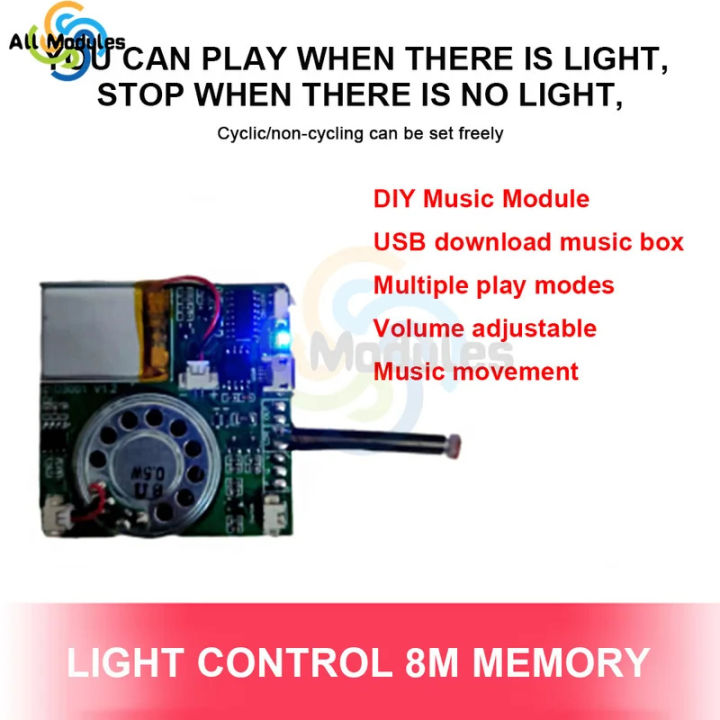 MP3 Recordable PCB Sound Module USB Recording MP3 Music Module Greeting ...