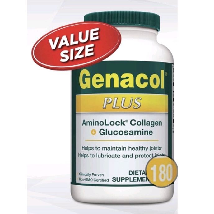 Genacol plus 180/90/45 capsules Glucosamine + Collagen Gluten Free Non ...