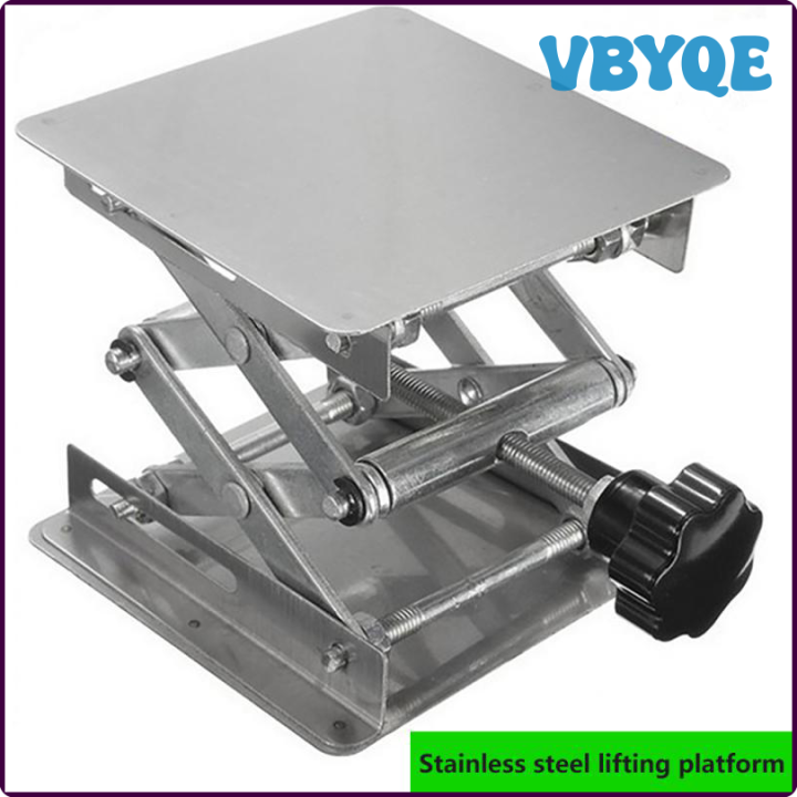 VBYQE Heavy Duty Laboratory Scissor Jack Lift Table,Stainless Steel ...