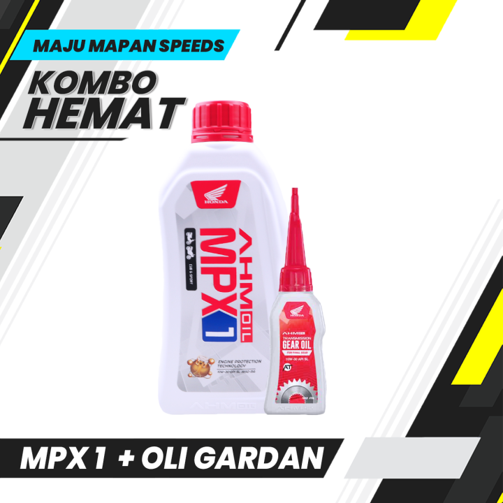 KOMBO HEMAT! Oli Mesin MPX 1 + Oli Gardan Honda 120ml | Lazada Indonesia