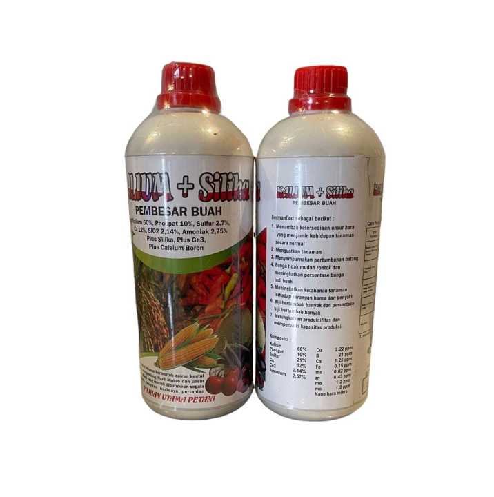 kemasan 1liter pupuk Kalium + Silika pupuk cair untuk tanaman | Lazada ...