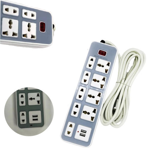 Multi Function Socket Multi-switch Socket 9 Outlet with 2USB Extension ...