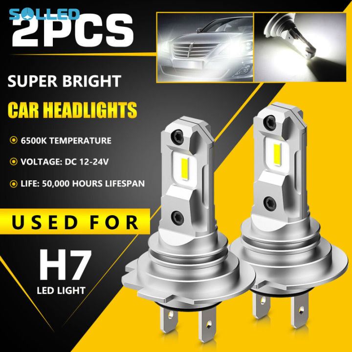 H7 LED Headlight Bulb 6500K White Super Bright 1:1 Mini Size Non ...
